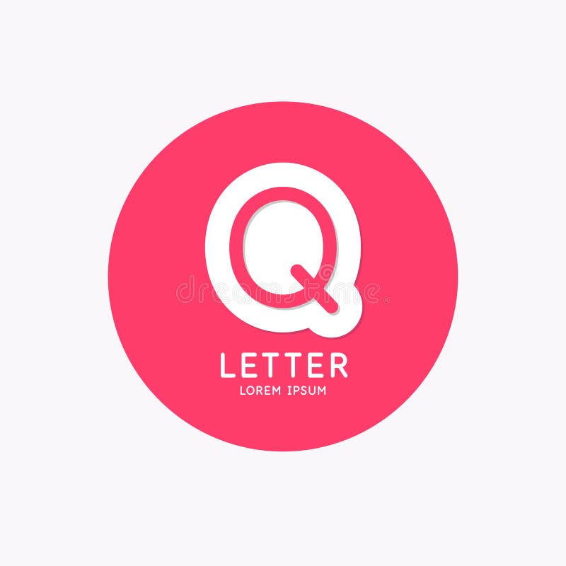 Modern Linear Logo and Sign the Letter Q. Stock Vector - Illustration ...