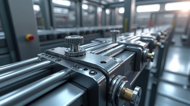 Modern Linear Motion System in Industrial Setting with Precision ...