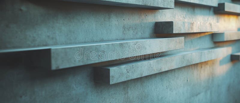 Modern Linear Pattern of Thin Rectangular Tiles in a Minimalist Design ...