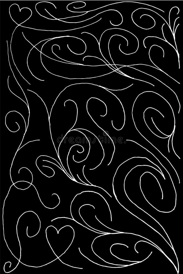 Modern Linear Pattern with White Monograms Stock Illustration ...