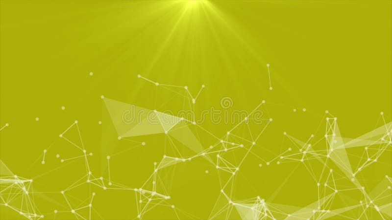 Modern Lines and Dots Plexus with Light Rays Futuristic Cyan Background ...