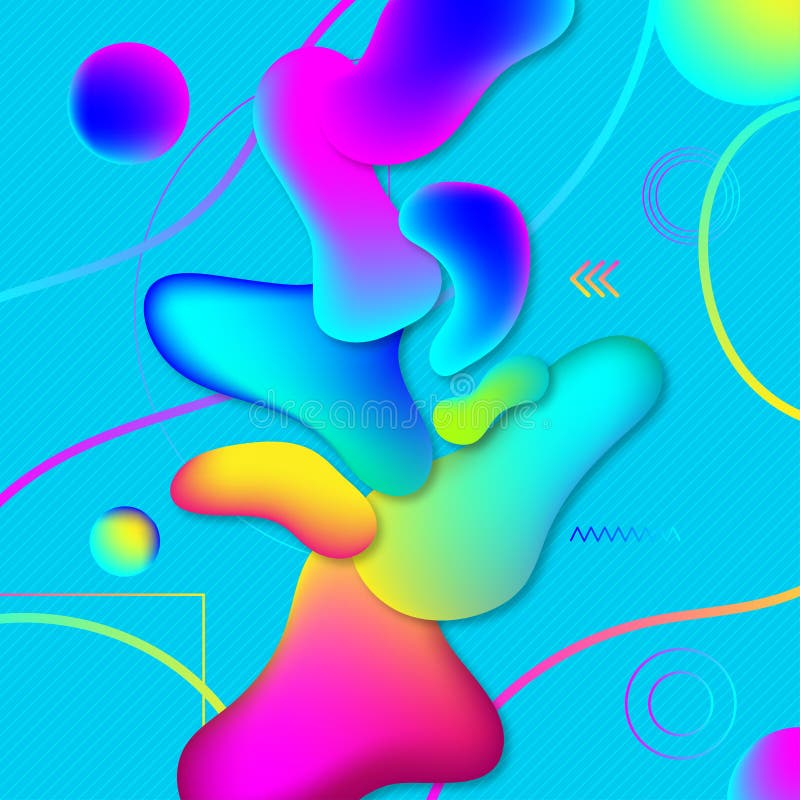 Modern Liquid Colored Spot Background Stock Vector - Illustration of ...