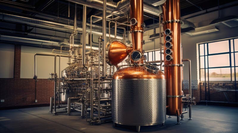 Modern Liquor Distiller. Generative Ai Stock Illustration ...