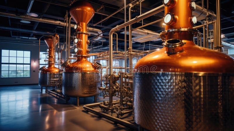 Modern Liquor Distiller. Generative Ai Stock Illustration ...