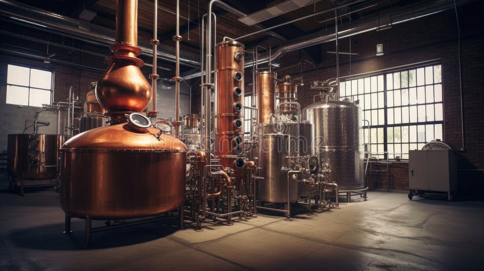 Modern Liquor Distiller. Generative Ai Stock Illustration ...