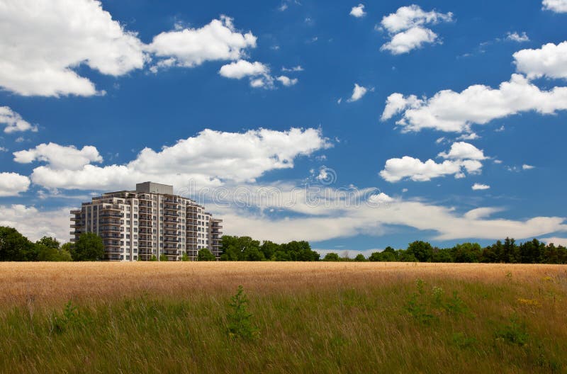 Modern Living in Harmony with Nature Environment Landscape Editorial ...