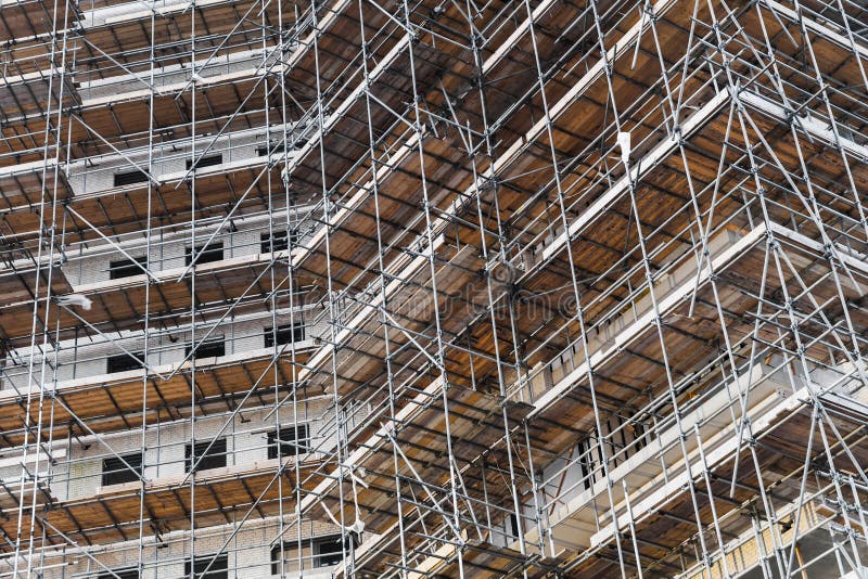 Modern Living House is Under Construction Stock Image - Image of ...