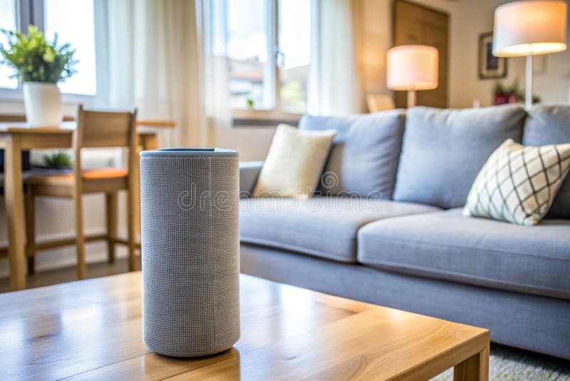 Amazon Echo Smart Home: Alexa Voice Service in Action Stock ...