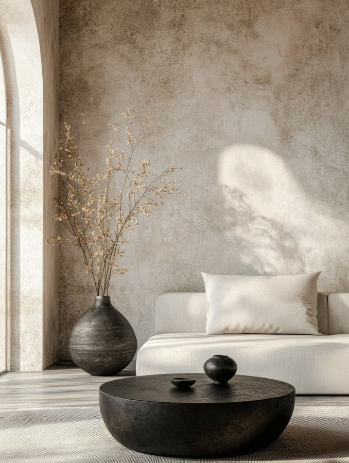 Modern Living Room stock photo. Image of grey, cushions - 389976372