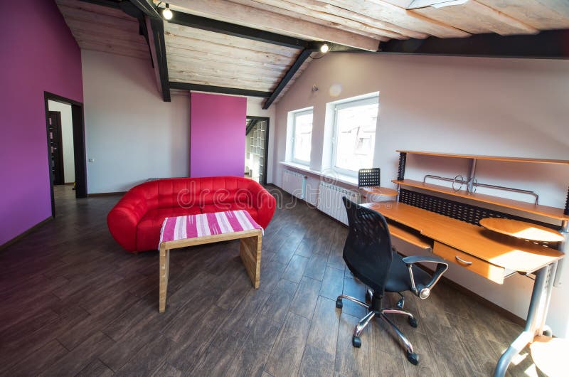 Modern living room stock image. Image of interior, apartment - 41878917