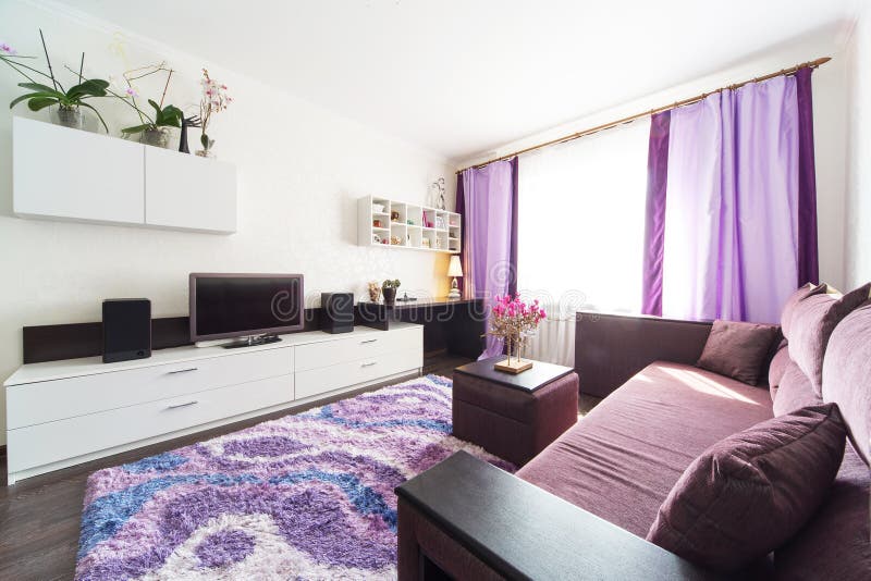 A modern living room . stock image. Image of home, leather - 43494083