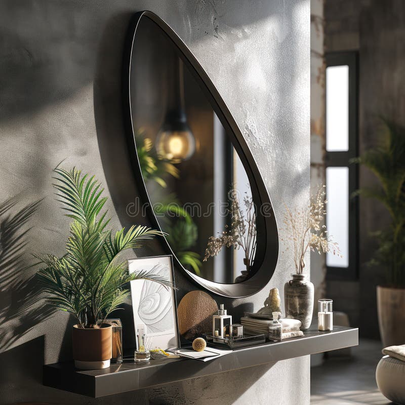 Modern Living Room Interior with Comfortable Sofa Armchairs and Big ...