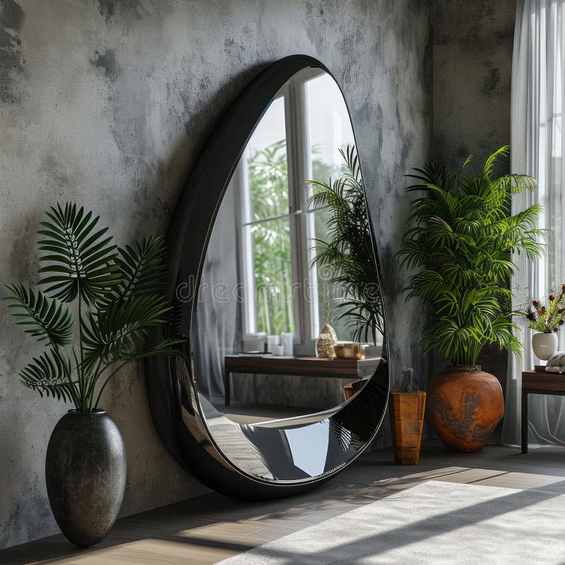 Modern Living Room Interior with Comfortable Sofa Armchairs and Big ...