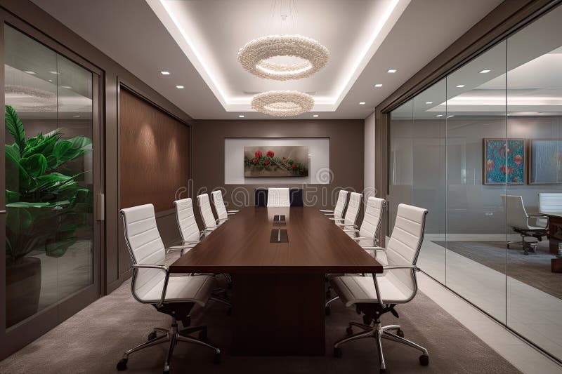 Interior of a Kitchen Interior of a Office Modern Living Room Stock ...