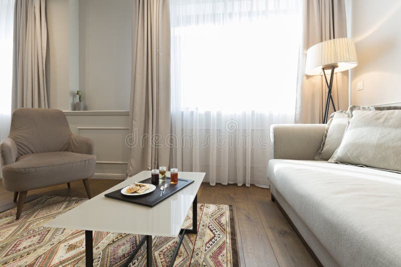 Modern Living Room Interior in the Morning,sunlight Stock Photo - Image ...