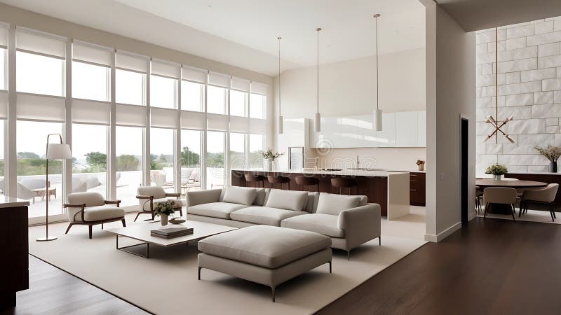 Modern Living Room Interior with Stylish Comfortable Sofa | Stock Photo ...