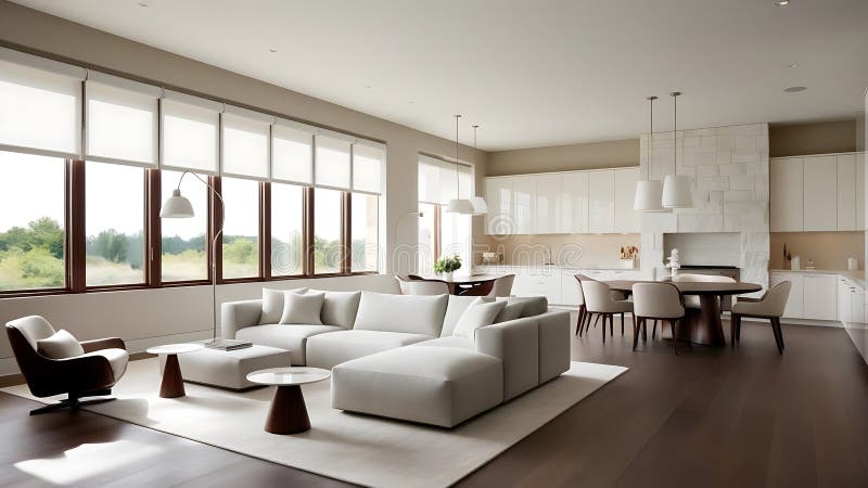 Modern Living Room Interior with Stylish Comfortable Sofa | Stock Image ...