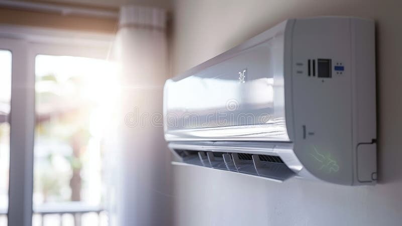 Modern Living Room Mockup of Generic Air Conditioner Purifier or Ac ...