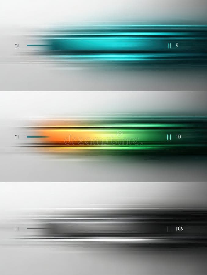 Modern Loading Bar with Digital Counters Showcases Clean Motion Blur ...