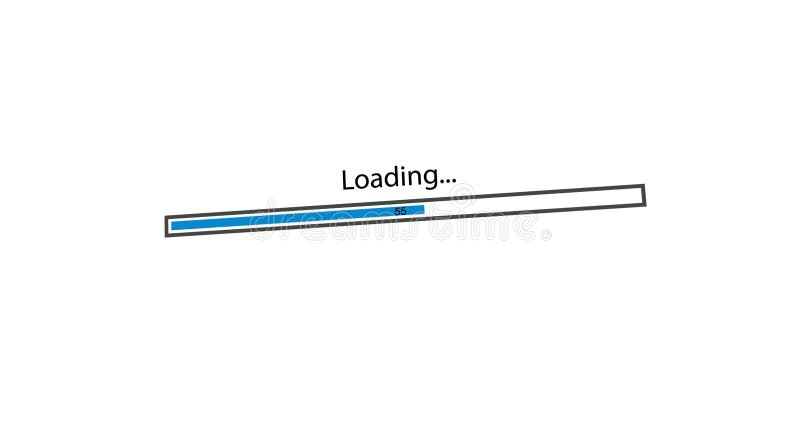 Modern Loading Bar on White Background Stock Illustration ...
