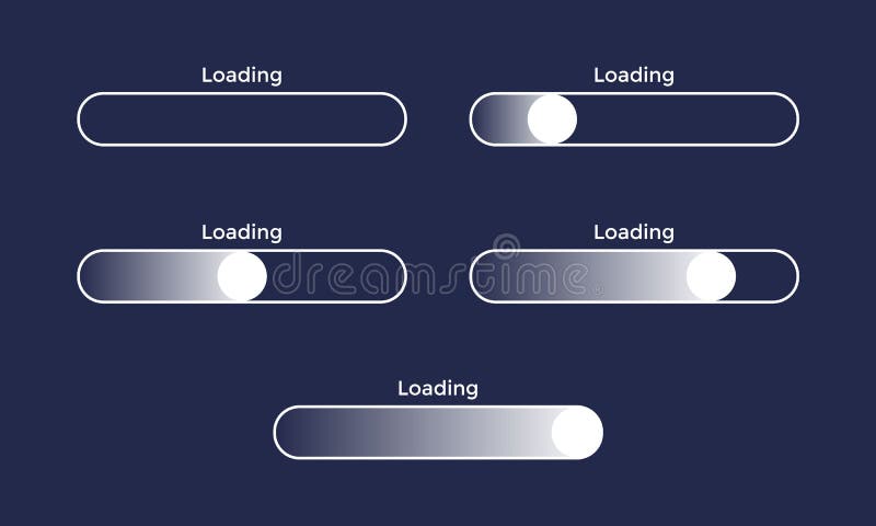 Modern Loading Vector, Progress Bar Illustration Stock Vector ...