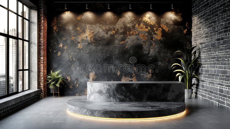 Modern Lobby Design Featuring a Minimalist Reception Area and Large ...