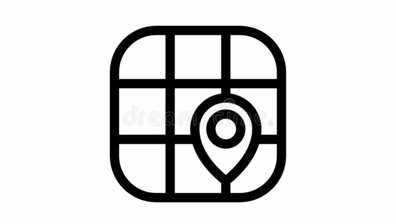 Modern Location Application Animated Icon - Location and Navigation ...