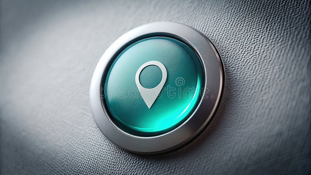Modern Location Button Design for GPS and Mapping Applications a Clean ...