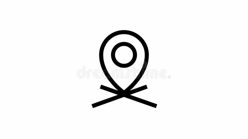Modern Location Pin Animated Icon - Location and Navigation Motion ...