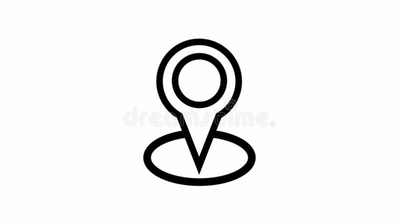Modern Location Pin Animated Icon - Location and Navigation Motion ...