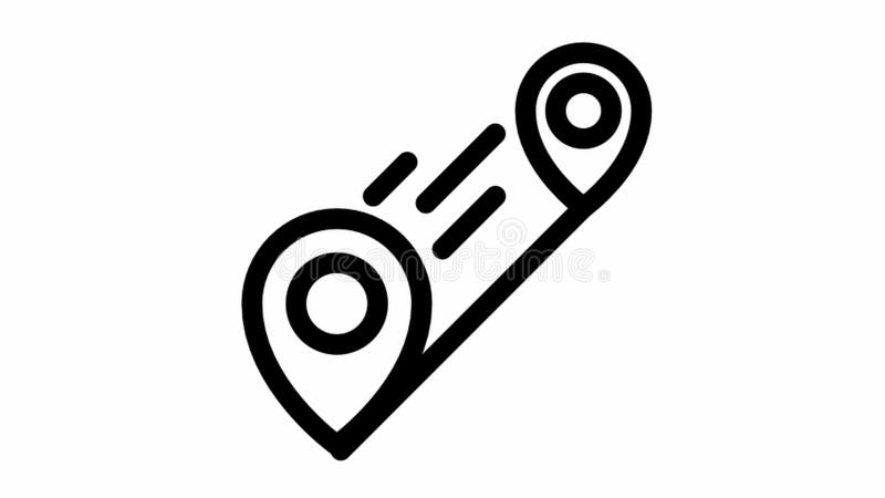 Modern Location Pin Movement Animated Icon - Location and Navigation ...