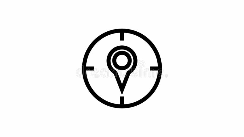 Modern Location Target Animated Icon - Location and Navigation Motion ...