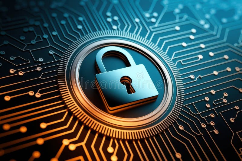 Modern Lock with Circuit Pattern – Data Security and Cybersecurity ...