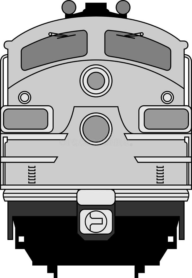 Modern Locomotive stock vector. Illustration of transport - 25505545