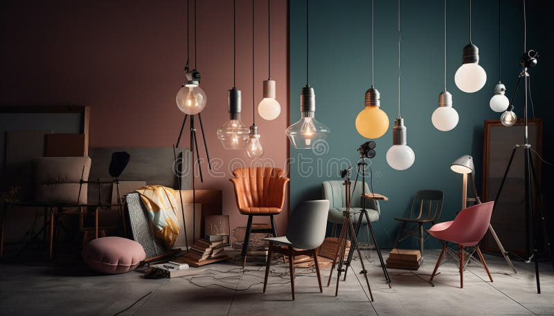 Modern Loft Apartment with Elegant Lighting Design Generated by AI ...