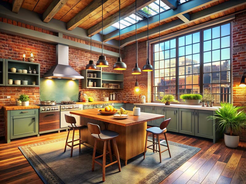 Modern Loft Kitchen Design a Deeply Detailed Look at Cozy Comfort and ...