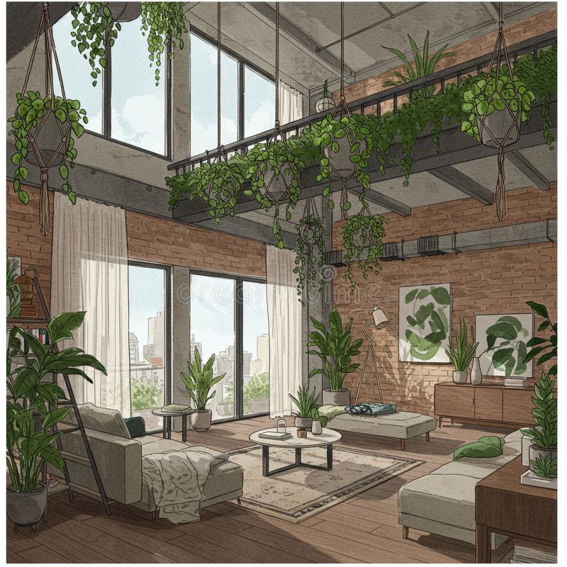 Urban Skyline Exposed Brick Walls Stock Illustrations – 212 Urban ...