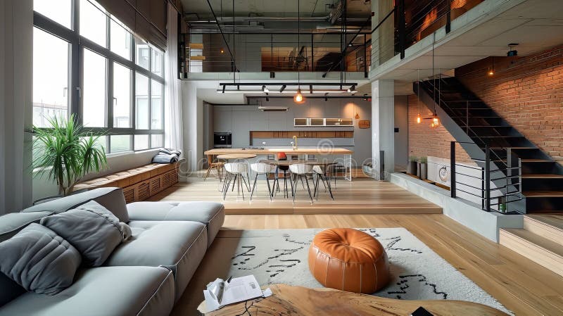 Modern Loft Style stock illustration. Illustration of bespoke - 305586309