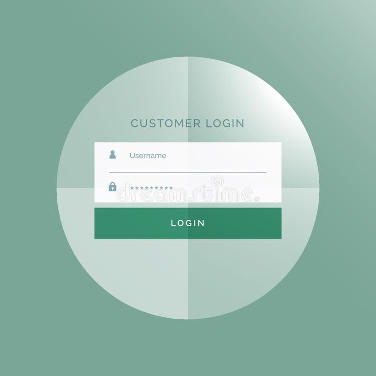 Modern Login Form UI Design Stock Vector - Illustration of sign, design ...