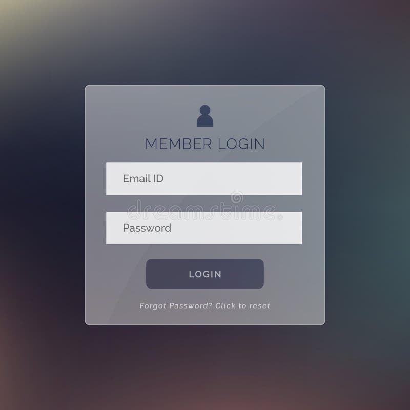 Modern Login Form Ui Design for Website and Application Stock Vector ... Modern Login Form Ui Design for Website and Application Stock Vector ...