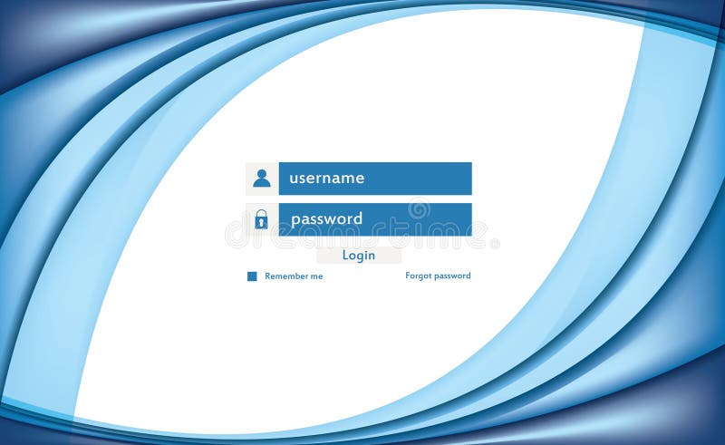 Modern Login Form stock vector. Illustration of creative - 60585500 Modern Login Form stock vector. Illustration of creative - 60585500