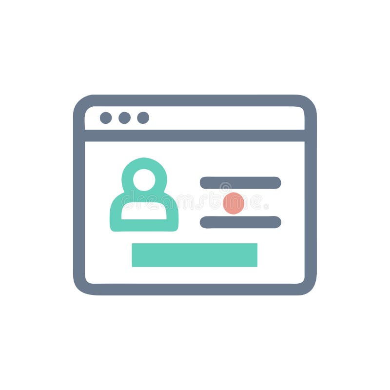 Modern Login Form stock vector. Illustration of creative - 60585500