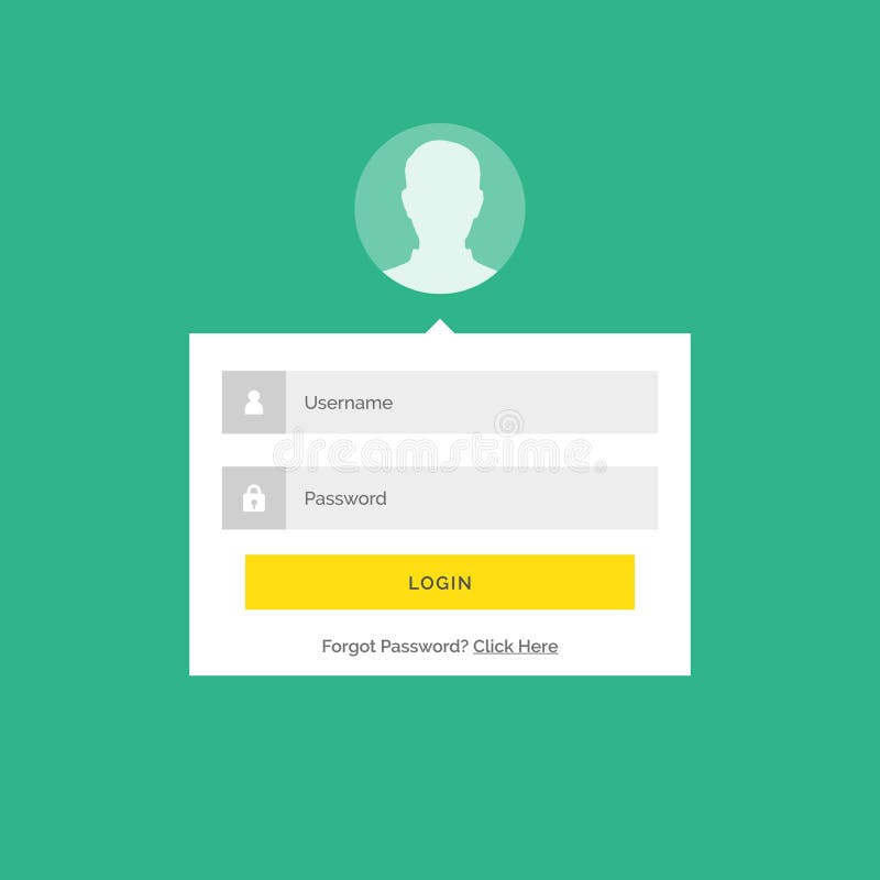 Modern Login User Interface Design with Form Submission Details Stock ... Modern Login User Interface Design with Form Submission Details Stock ...