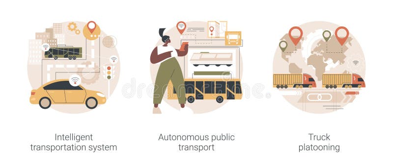 Modern Logistics Abstract Concept Vector Illustrations. Stock Vector ...