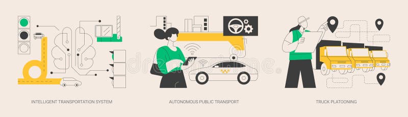 Modern Logistics Abstract Concept Vector Illustrations. Stock Vector ...