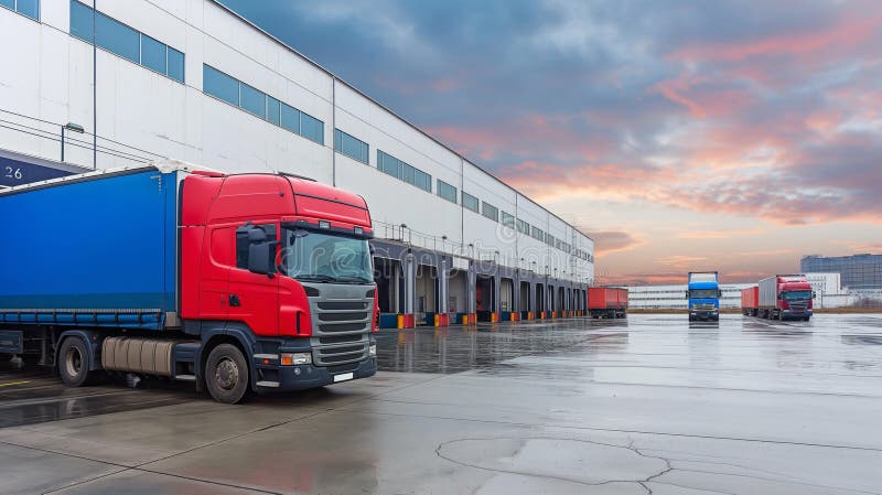 Modern Logistics Center, Light Industrial Building and Warehouse with ...