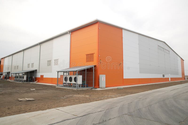 Modern Logistics Center Platform for One-time Storage Stock Image ...
