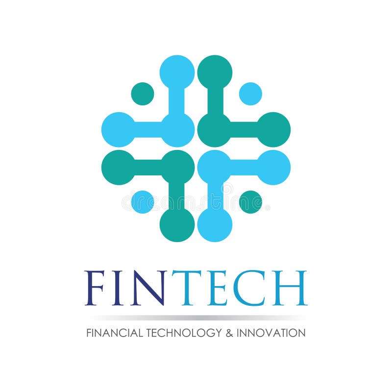 Modern Logo Concept Design for Fintech and Digital Finance Technologies ...
