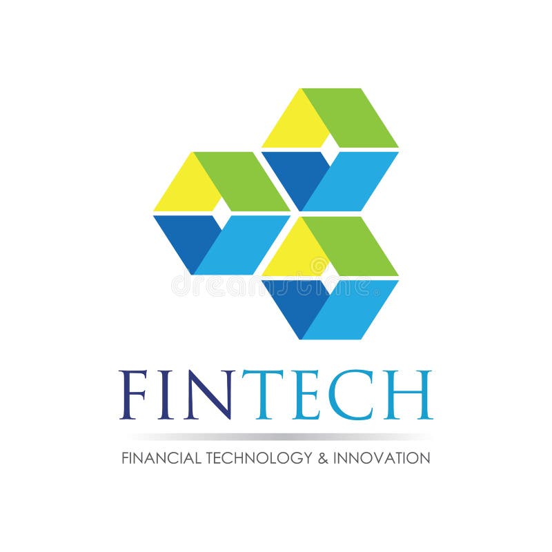 Modern Logo Concept Design for Fintech and Digital Finance Technologies ...