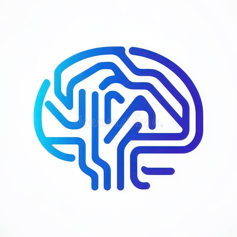 Modern Logo Design Featuring AI Elements Like Circuit Patterns and ...